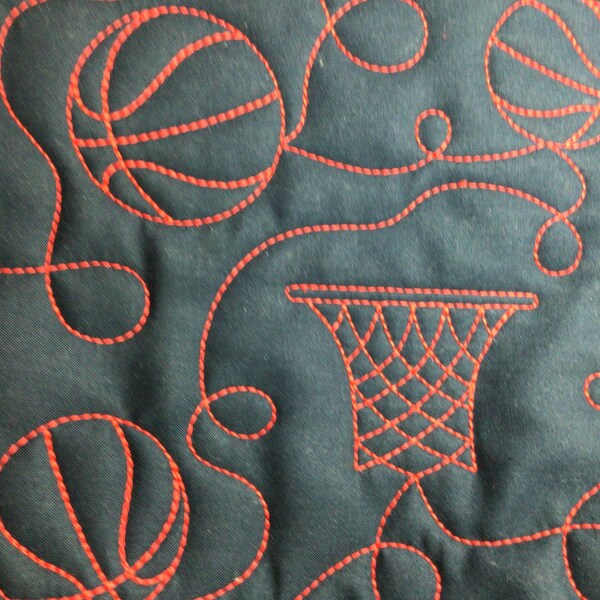 Basketball Quilt Block Machine Embroidery Design. Basketball Quilt ...
