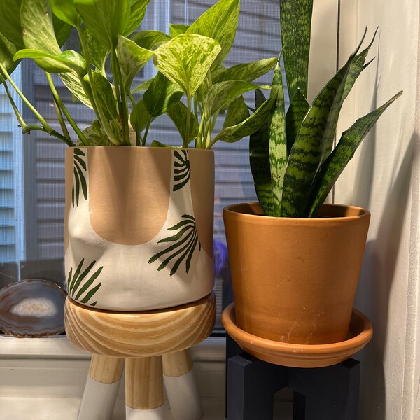 Mini Wood Plant Stand, Riser or Counter Stool - Etsy