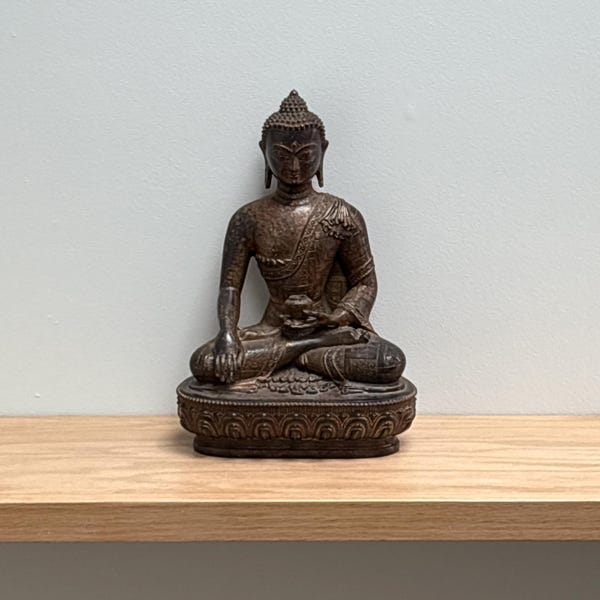 Purple Clay Thinker Cat Statue, Feng Shui Decor Figurine, Zisha Yixing ...