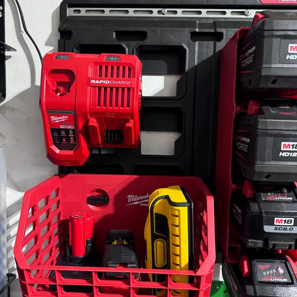 Mounting Adapter for Milwaukee Battery Chargers Onto Milwaukee Packout ...