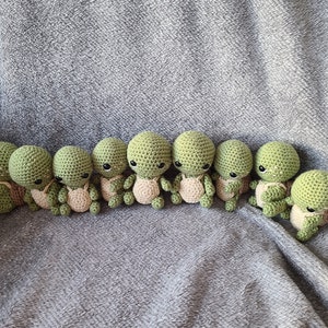 PATTERN: Timmy the Tiny Turtle Crochet Turtle Pattern Amigurumi Baby ...
