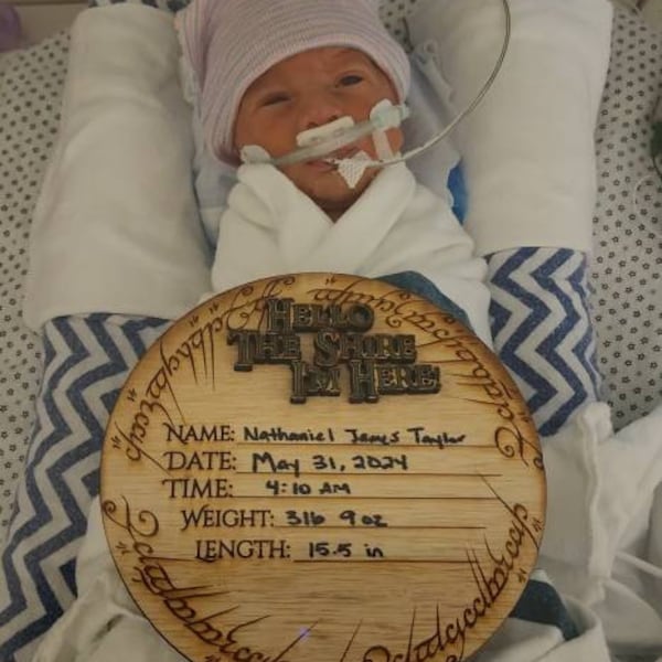 Inspired by Hobbit Lord of the Rings Baby Milestone Rounds |baby Shower ...