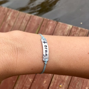 WWJD Bracelet, Cross Bracelet, Faith Bracelet, Religious Bracelet, WWJD ...