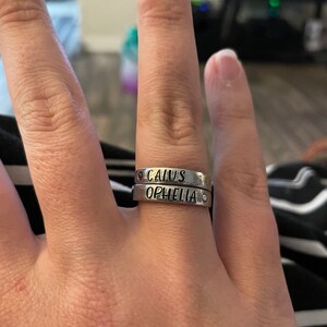 Bible Verse Scripture Ring Cross Ring Faith Ring Skinny | Etsy