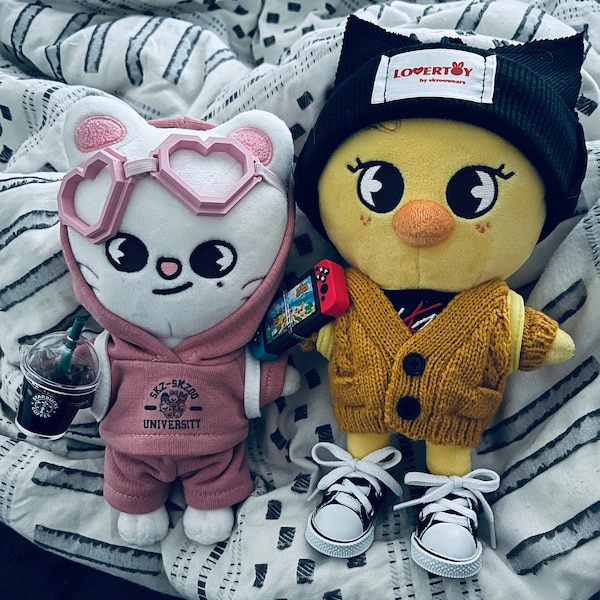 Skzoo University Hoodie Set, Stray Kids Plushies, Stray Kids Tracksuits ...
