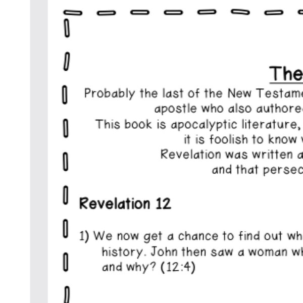 Bible Study Question Guide for Exodus 2-part Worksheet Packets - Etsy