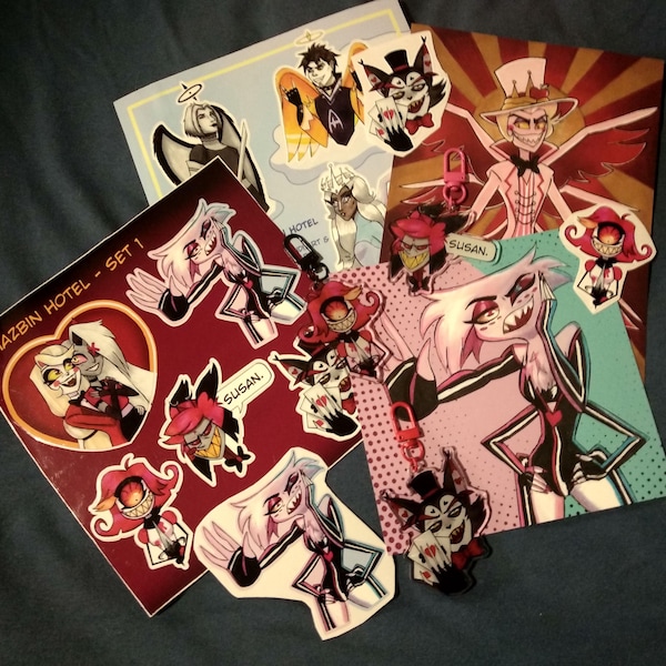 Hazbin Hotel Stickersheet - Lucifer, Lilith, Zestial, Carmilla, Rosie ...