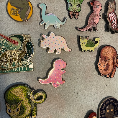 Trex Dino Cookie Pin Hard Enamel Pin Jurassic Park Lapel Pin Dinosaur ...