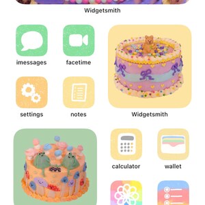 120 Cute Pastel Ios 14 App Icons Wallpapers Doodle Style - Etsy