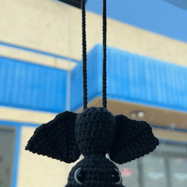 Goth Car Accessory Bat Plush Rear View Mirror Accessory for Women, Men ...
