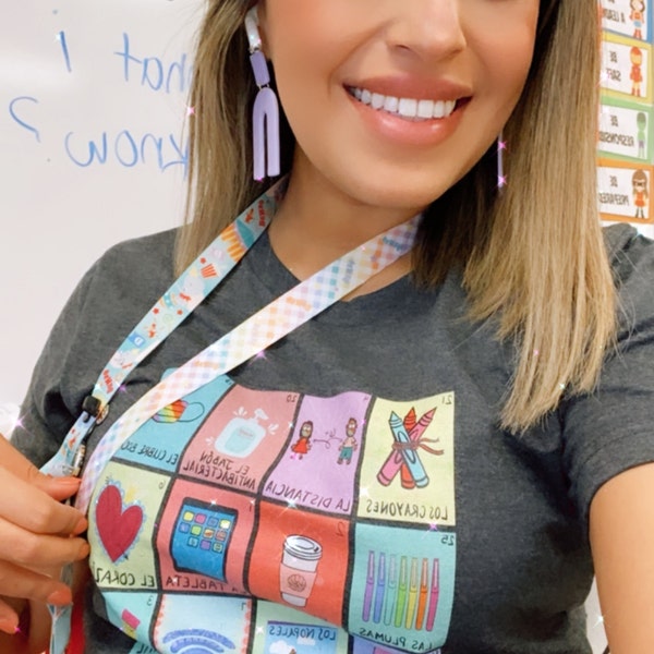 Teacher Shirt Loteria Cards Bilingual distance Learning Spanish Teacher ...