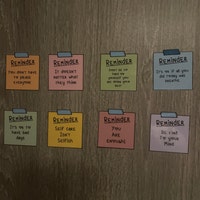 Mental Health Sticky Note Stickers / Mental Health Reminder Stickers ...