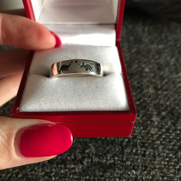 Dinosaur Ring Dinosaur Wedding Ring Dinosaur Fossil Ring Triceratops ...
