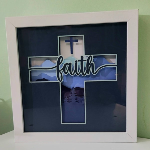 Spooky House Halloween 3d Shadow Box Template, Layered Paper Cut ...