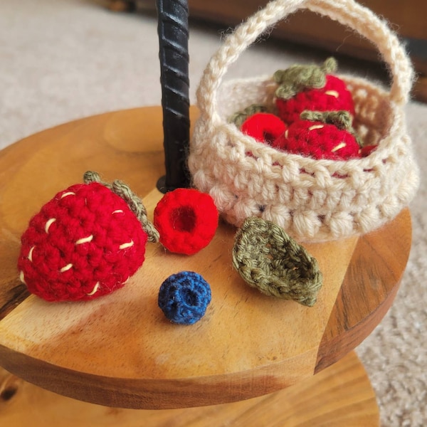 BERRY BUNDLE Crochet Pattern (including Basket)- Digital PDF Instant ...