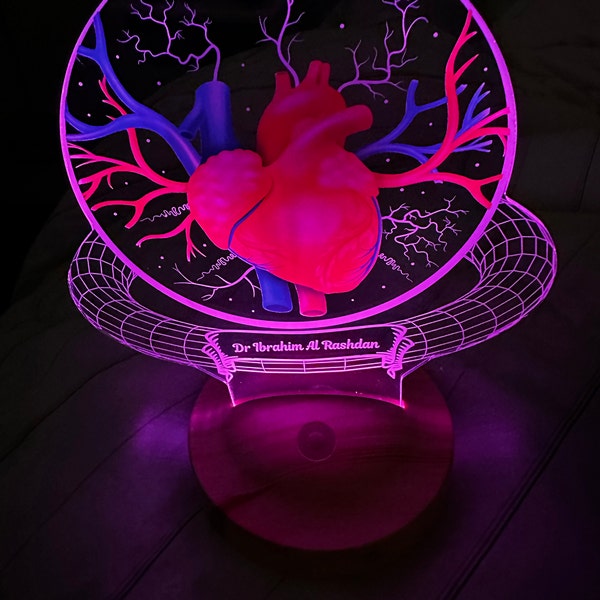 Cardiologist Gift 3D Led Lamp, Heart Specialist Doctor Gift ...