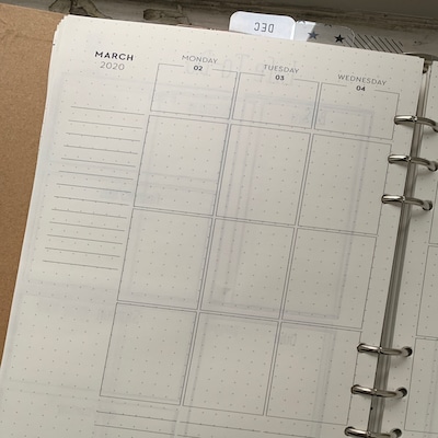 A5 2022 Weekly Planner Printable Week on 1 Page With Notes - Etsy UK