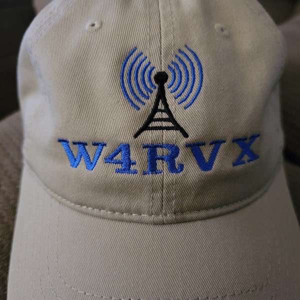 Custom Embroidered Hats / Caps, "ham RADIO Hat" With Radio Antenna and ...