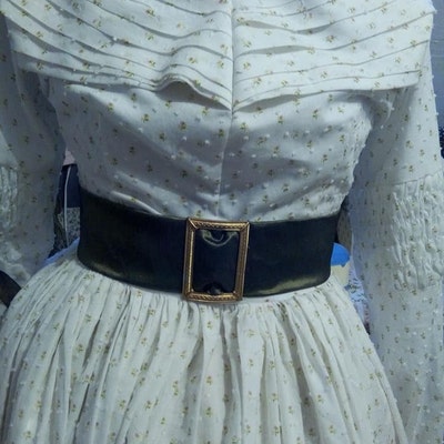 Antique Belt Edwardian Collector 1880 Jet and Metal Trim - Etsy