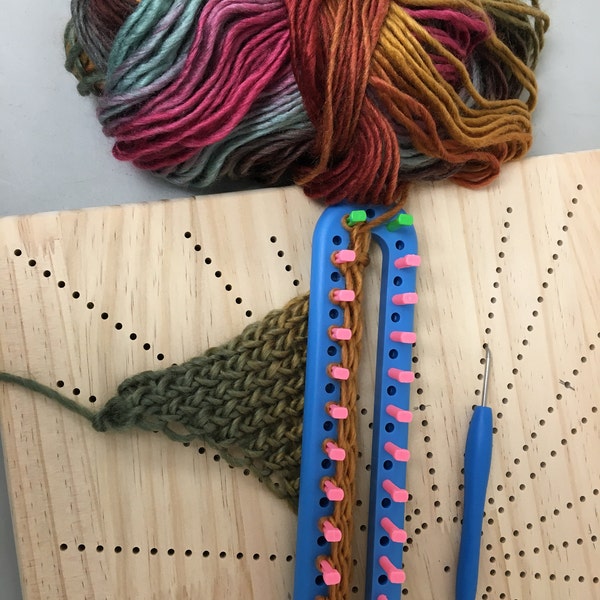 Loom Knitting Pattern Scarf Triangle Shawl Pattern EASY - Includes ...