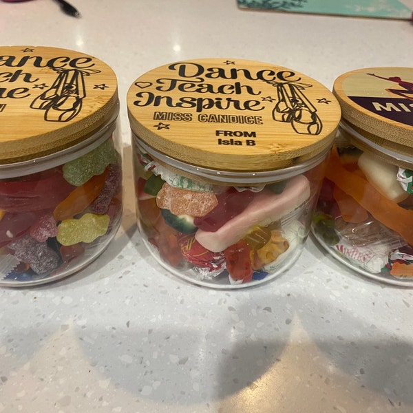 Personalised Teacher Appreciation Lolly Jar - 4 Designs - Teacher ...