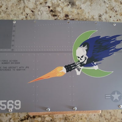 AC-130 H Spectre Gunship Aircraft Nose Art Panel - Etsy