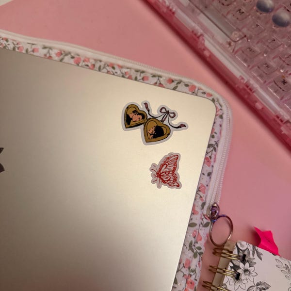 Anakin & Padme Heart Locket Sticker Design - Etsy