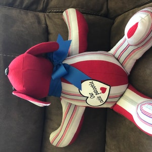 Memory SQUIRREL Handmade Keepsake Animal Made From Love One's Clothing ...