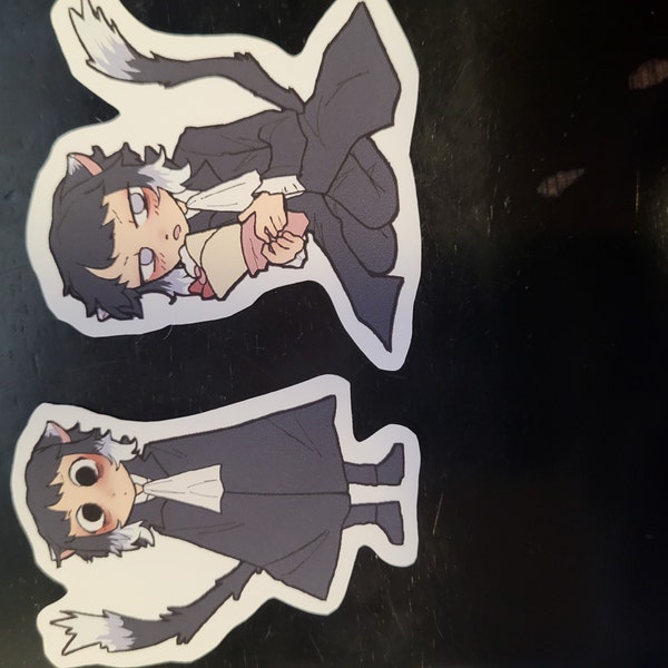 Bungou Stray Catboy Vinyl Stickers - Etsy