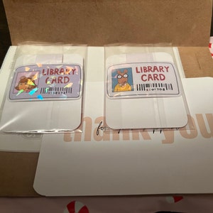DW Library Card Bookmark Holographic Magnetic Bookmark Book Club ...