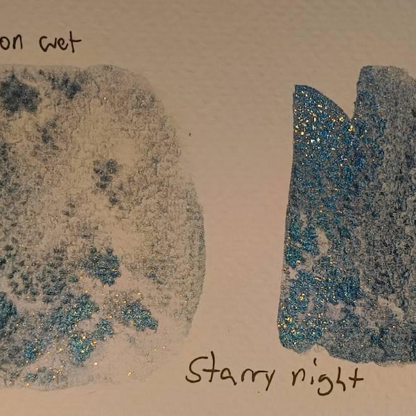 Handmade Watercolor - "starry Night" - Granulating Watercolor Paint ...