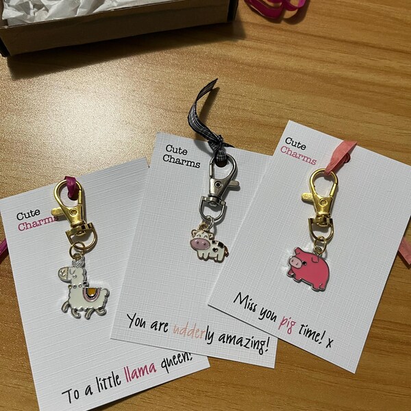 Cute Charms Cute Handmade Enamel Owl Clasp/phone Charm. Various Slogans ...