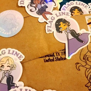 Sabre Line Color Guard Sticker - Etsy