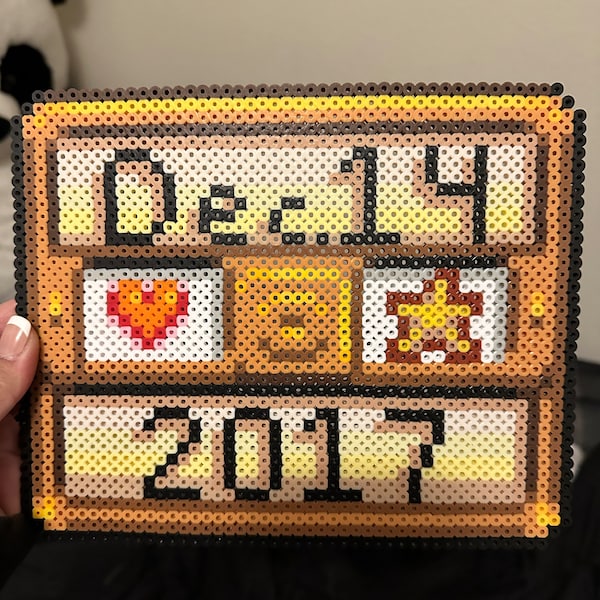 Stardew Valley: Anniversary Clock | Perler Bead Art | Magnets ...