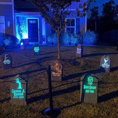Halloween Fun Custom Tombstone / Gravestone KRYSTAL BALL. LED ...