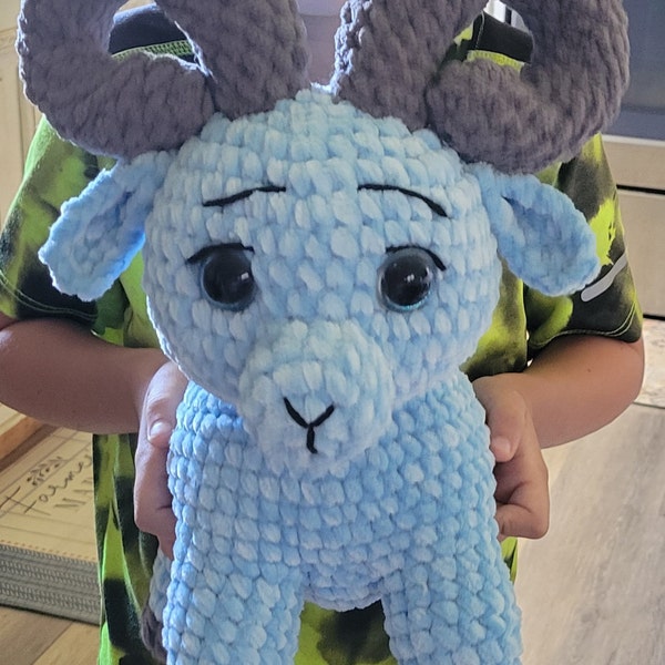 Amigurumi Ram Pattern, Crochet Pattern Ram, Large Plushie Amigurumi ...