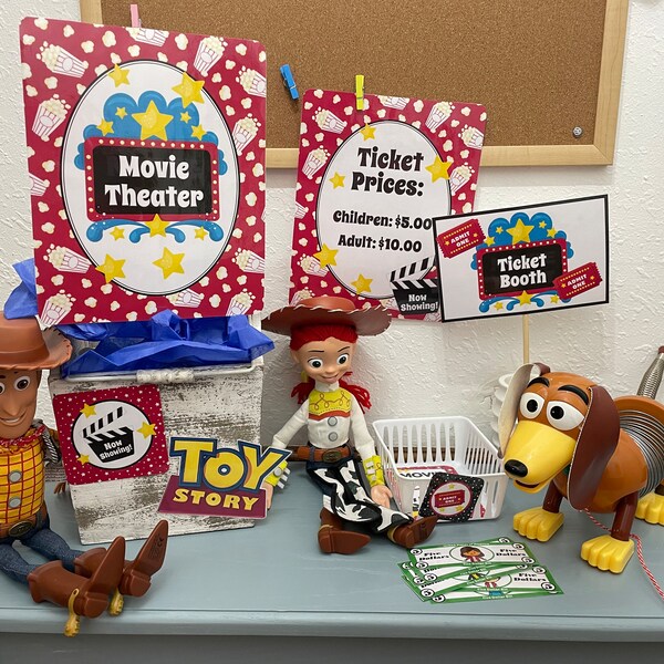 Movie Theater Pretend Play Printable, Dramatic Play, Preschool ...