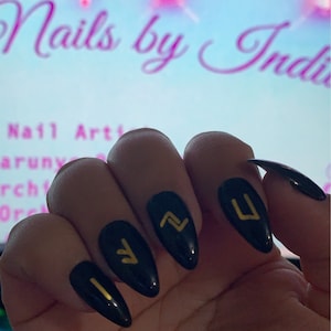Runes Nail Decals Mystical Waterslide Nail Art Symbolic Nail Stickers ...