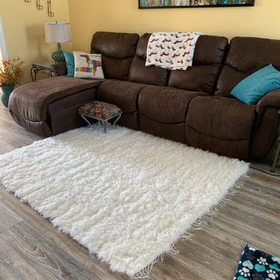 Exclusive Genuine Unique WOVEN Lamb Sheepskin, Lambskin Rug, Pelt ...