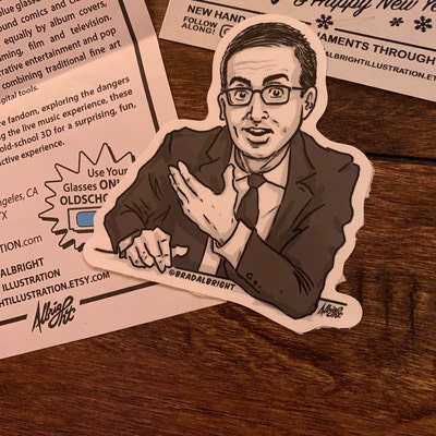 John Oliver Sticker Hostus Mostus Portrait Drawing Sticker Decal FREE ...