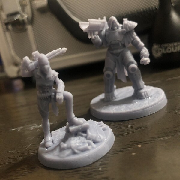 The Atomic Unity Bundle Post Apocalyptic Inspired Miniature Set Resin 3D Printed Tabletop Games ...