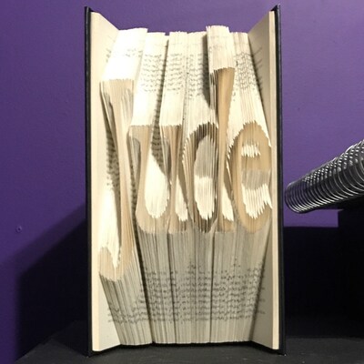 Book Folding Patterns: Capital Letters - Etsy