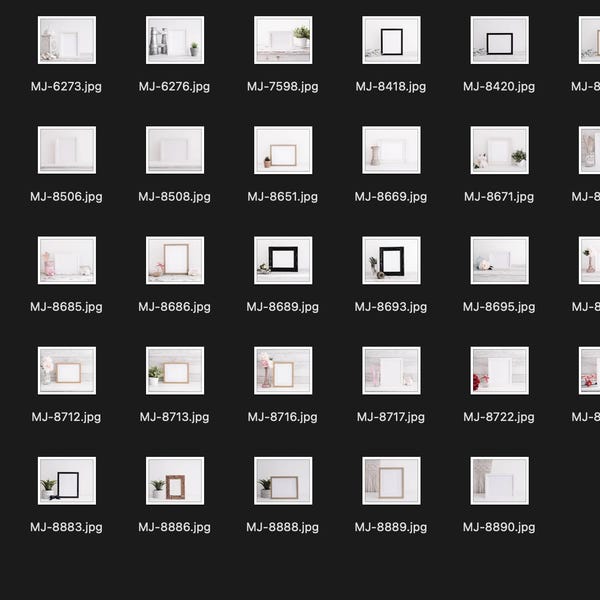 50 Frame Mockups Frame Mock up Bundle Modern Mock up Photograph Styled ...