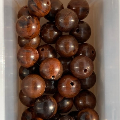 Natural Mahogany Jasper Mahogany Obsidian, High Quality in Round,4mm ...