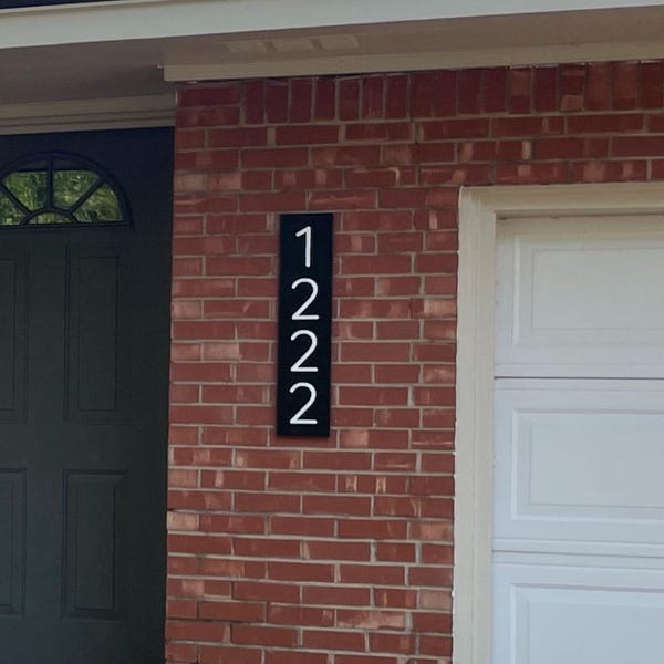 Custom Modern Address Sign Vertical and Horizontal House Numbers - Etsy