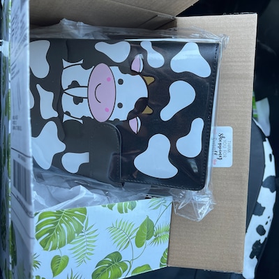 BLACK Cow Budget Binder Cow Print Budget Binder Cow Pattern Book Budget ...