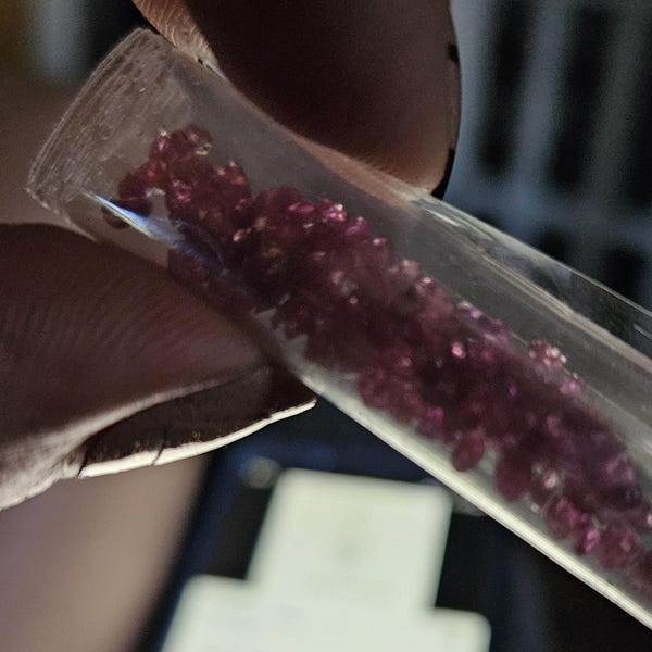 100 Burma Ruby Raw Crystals: Tiny Red Ruby Rough Gemstones (2-4mm) - Etsy