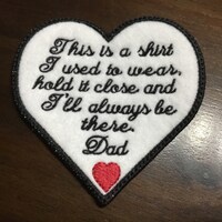 Embroidered Memory Patch, Memory Patch for Bears, Memory Patch for ...