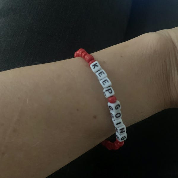 Custom Beaded Word Bracelet, Words of Affirmation, Expression Bracelets ...