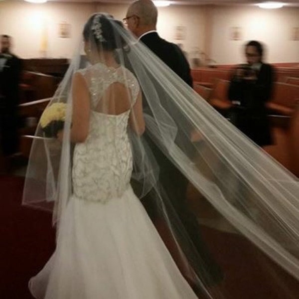 Gorgeous Drop Wedding Veil - Etsy